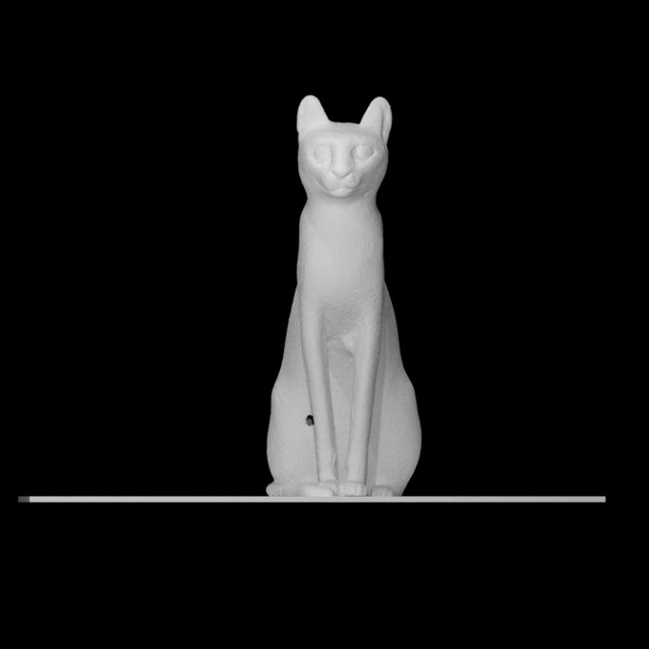 3D Printable Cat Figurine by Harvard Museum of the Ancient Near East