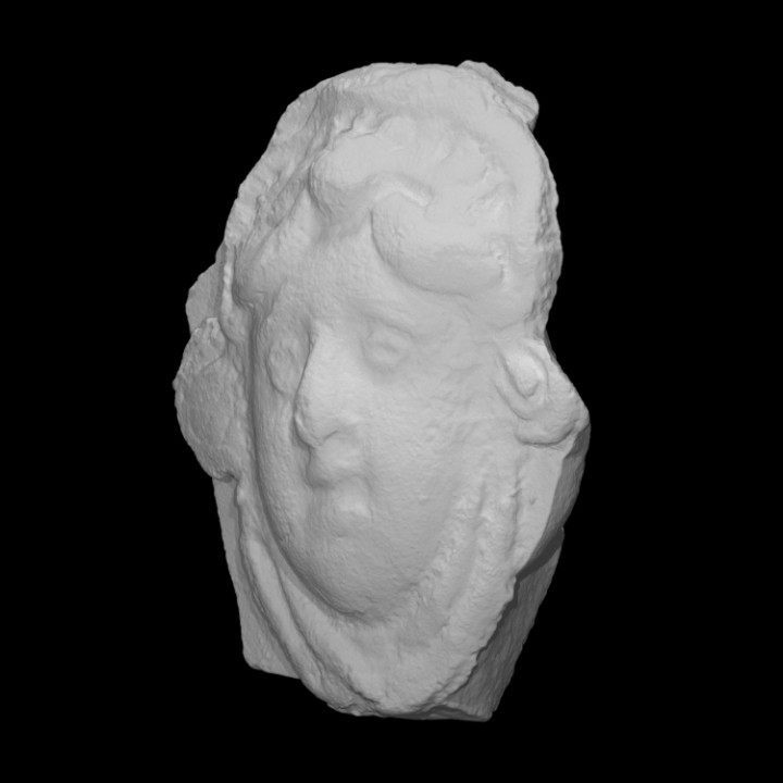 3D Printable Head figurine by Harvard Museum of the Ancient Near East