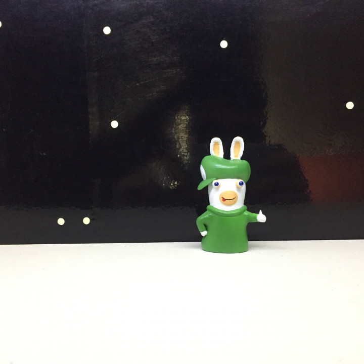 3D Printable Rabbid Luigi by Dream it Model it