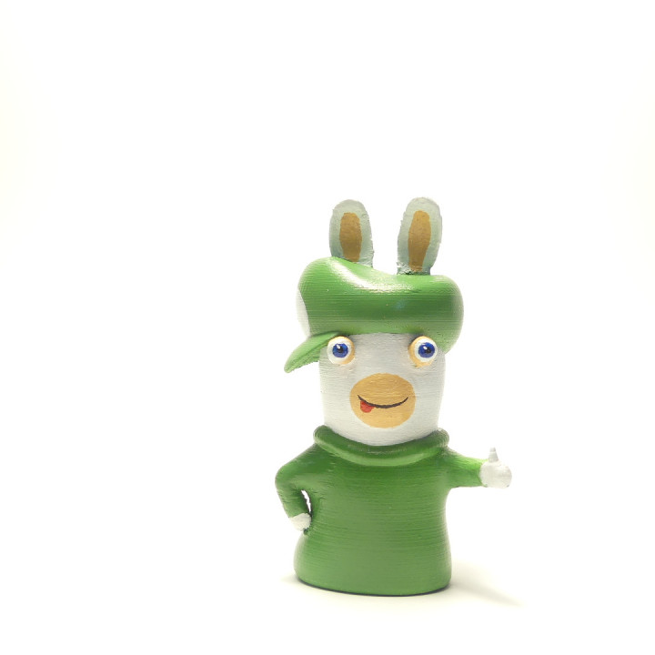 3D Printable Rabbid Luigi by Dream it Model it