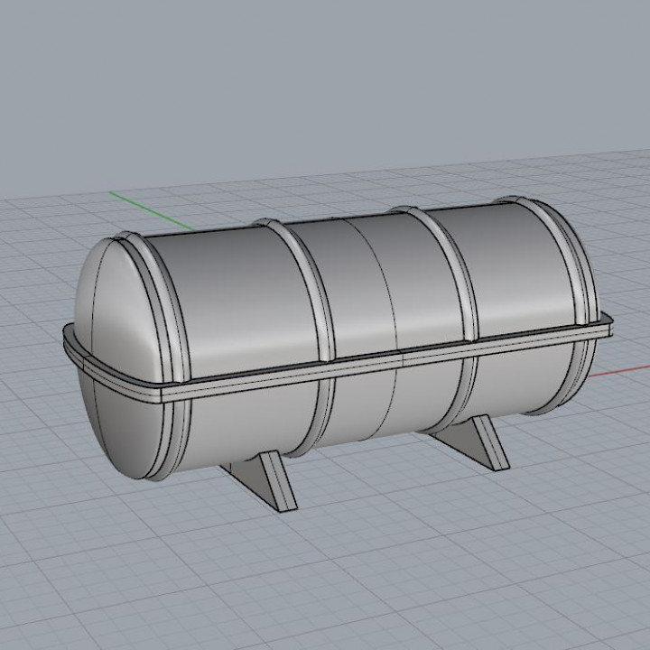 3D Printable Water Tank for Ship model by Furkan Kurtuldu
