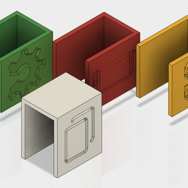 3D Printable IKEA ALEX - Drawer Labels by Jürgen F