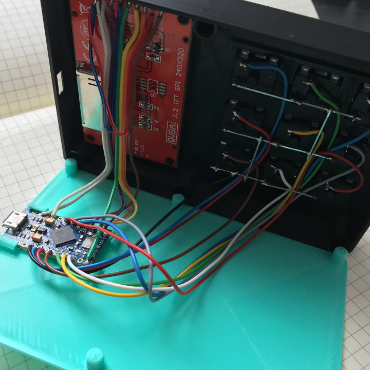 3D Printable Custom Mechanical Keypad with Display by Jürgen F