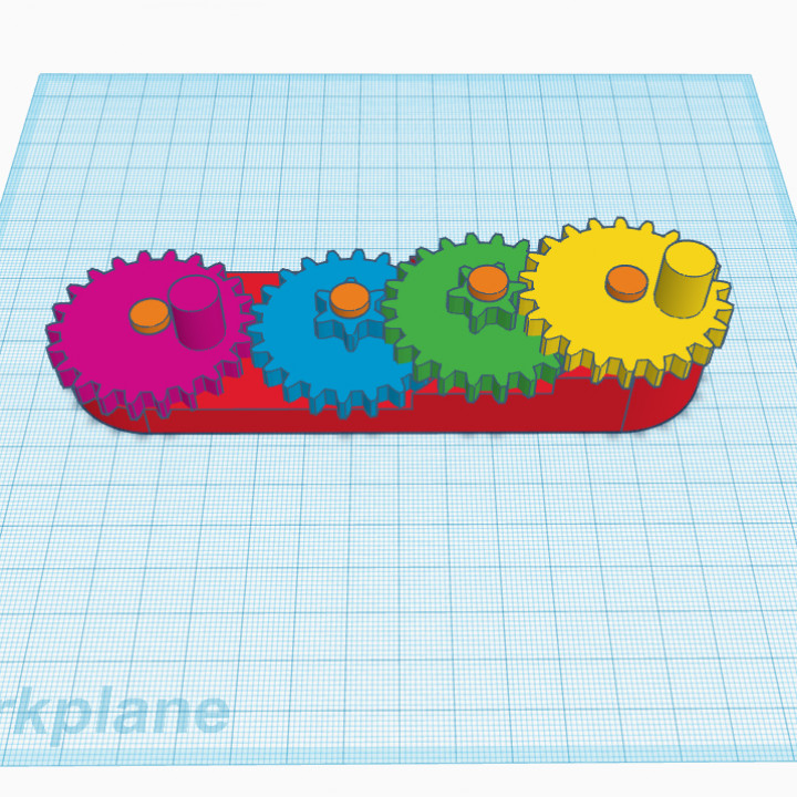 3D Printable Educational Gear System by Harry Lunt