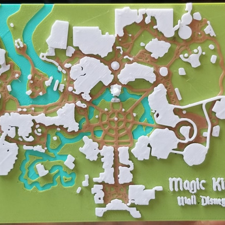 3D Printable Magic Kingdom at Walt Disney World by James Jenuwine