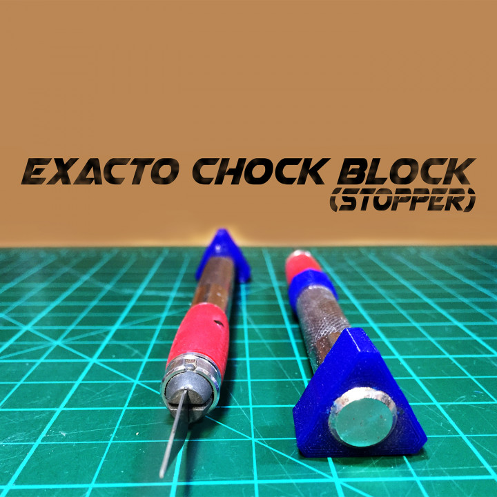3D Printable Exacto X-acto Hobby Knife Stopper by Van Houten