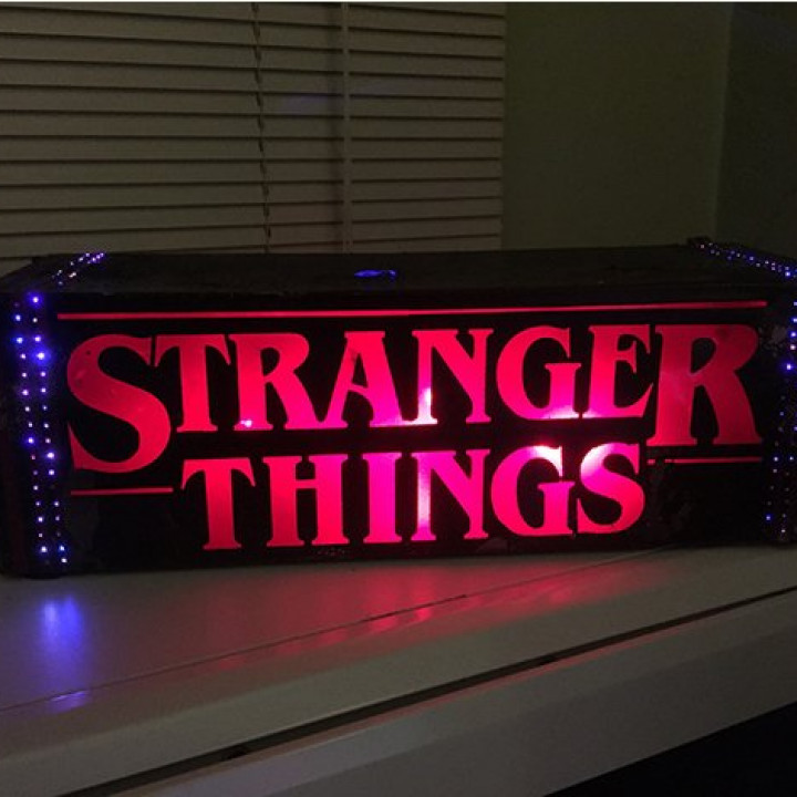 3D Printable Stranger Things Fiberoptic and Plasma Desk Lamp by Van Houten