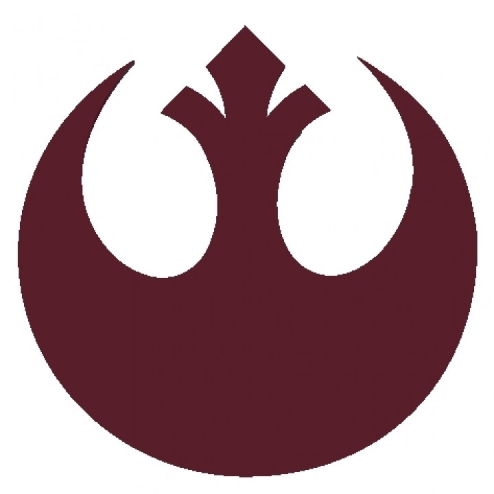 3D Printable Star Wars rebel symbol by Enrico Sartori