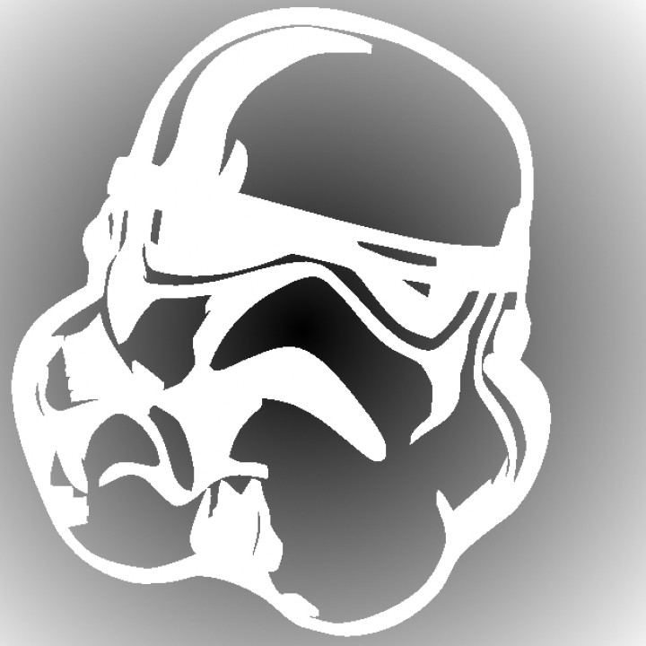 3D Printable Star Wars StormTrooper simbol by Enrico Sartori