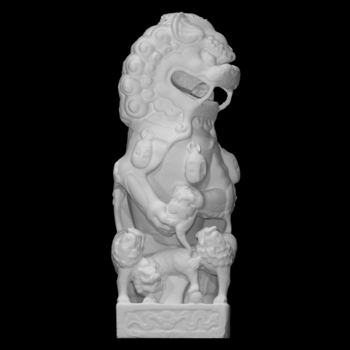 3D Printable Harvard-Yenchin Library guardian by Scan The World