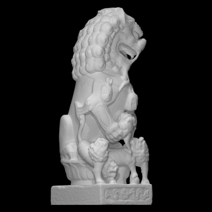 3D Printable Harvard-Yenchin Library guardian by Scan The World