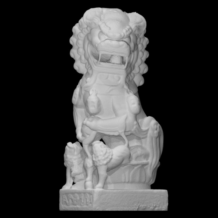 3D Printable Harvard-Yenchin Library guardian by Scan The World