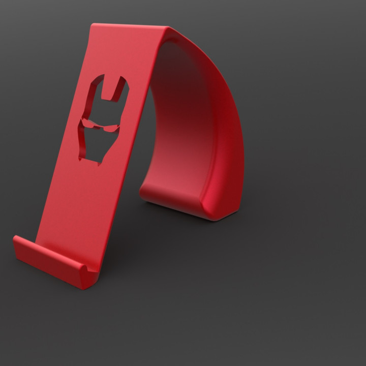 3D Printable IRONMAN Phone Holder by Ridvan