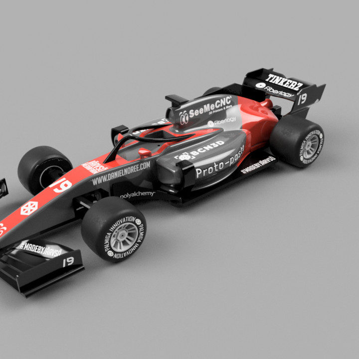 3D Printable OpenRC F1 2019 Updates by Daniel Norée