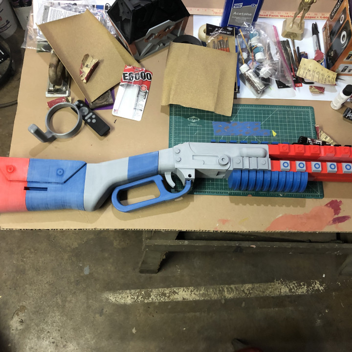 3D Printable Apex Legends PeaceKeeper Shotgun (Oversized) by Jake Kleiner