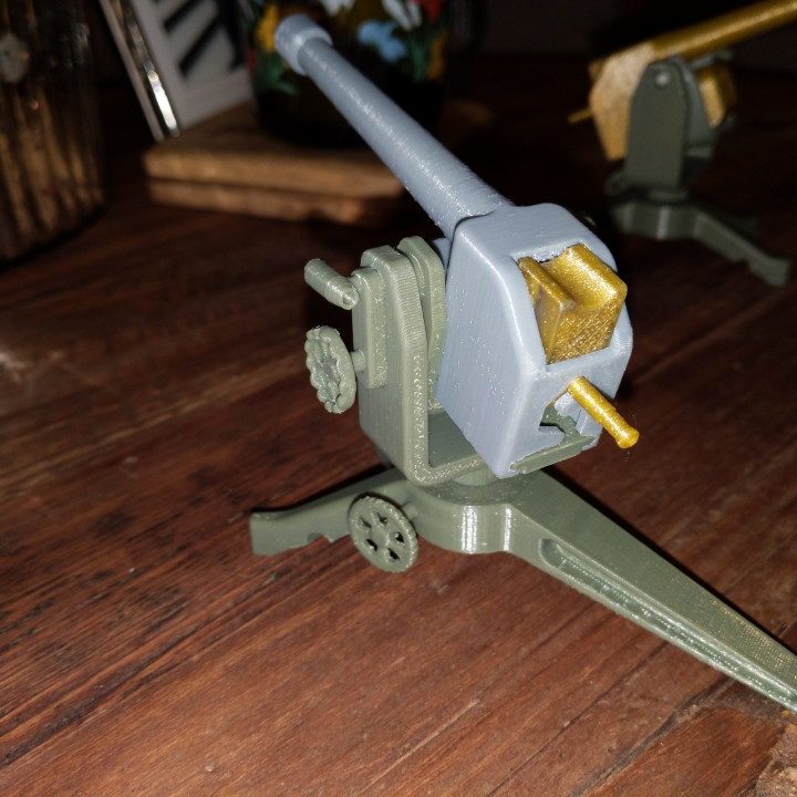 3D Printable Artillery (sliding breech block) by Quinn Mason