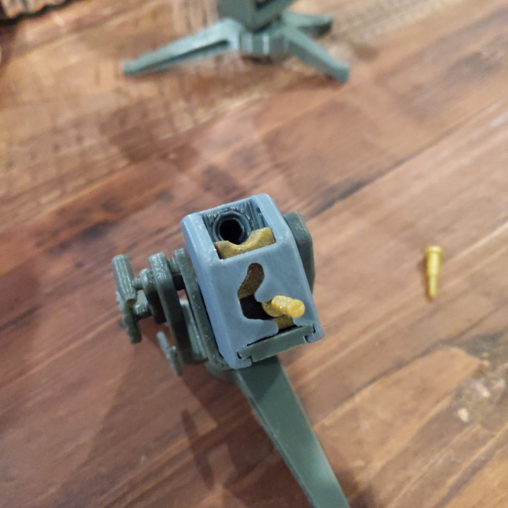 3D Printable Artillery (sliding breech block) by Quinn Mason