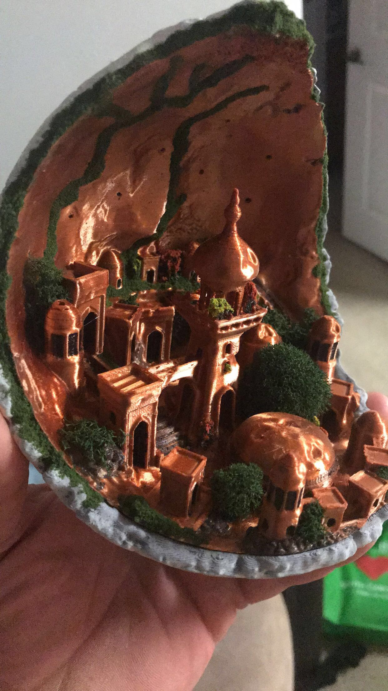 3D Printable Moon City - Multipart lamp edition by Jukka Seppänen