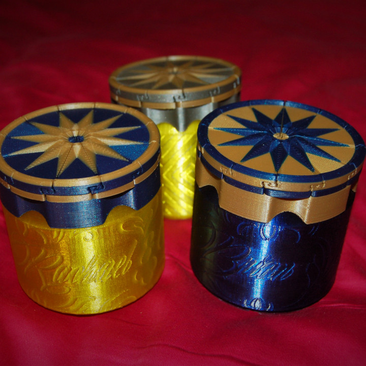 3D Printable 12 Leaf Aperture Iris Box by Brien Allison