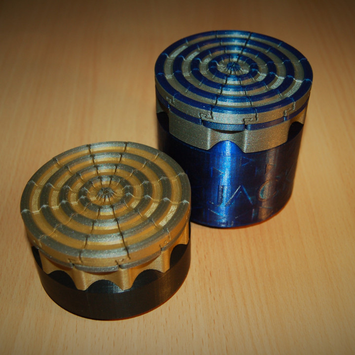 3D Printable 12 Leaf Aperture Iris Box by Brien Allison