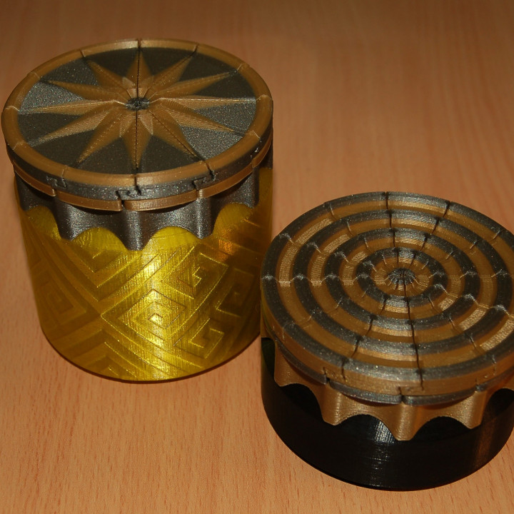 3D Printable 12 Leaf Aperture Iris Box by Brien Allison