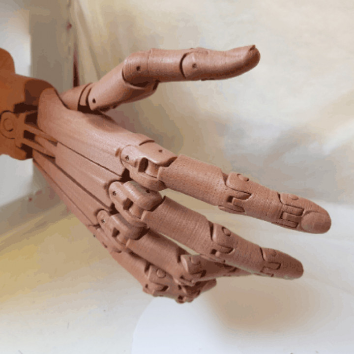 3D Printable Articulated hand - by BA jp