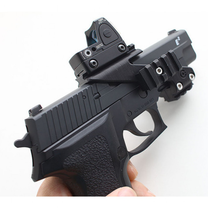 3D Printable handgun mount by Ve Steven