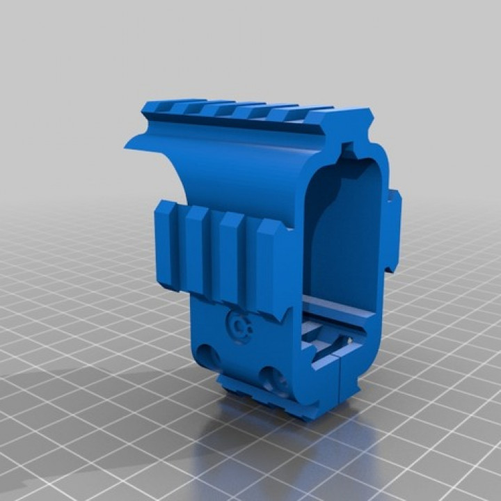 3D Printable hand gun mount simple by Ve Steven