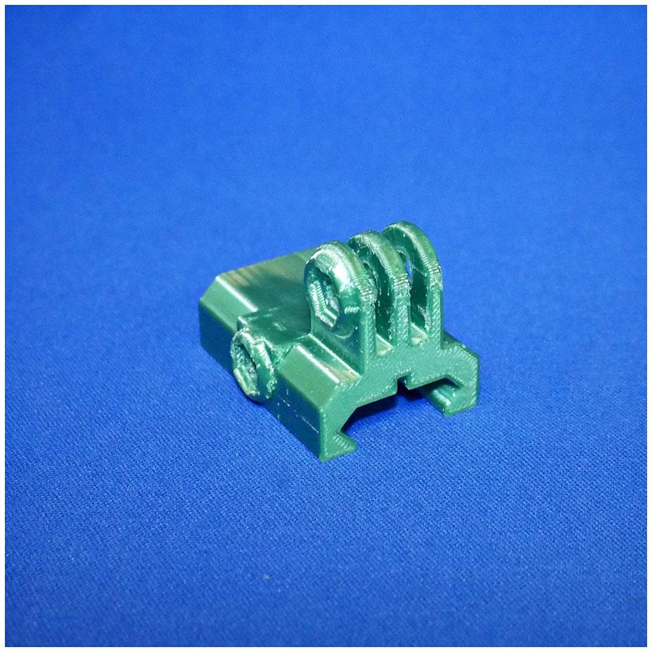 3D Printable go pro mount picantinny by Ve Steven