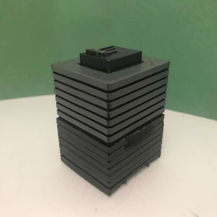 3D Printable Millitown medium-rise office building (1-1000) by Chris Lyon