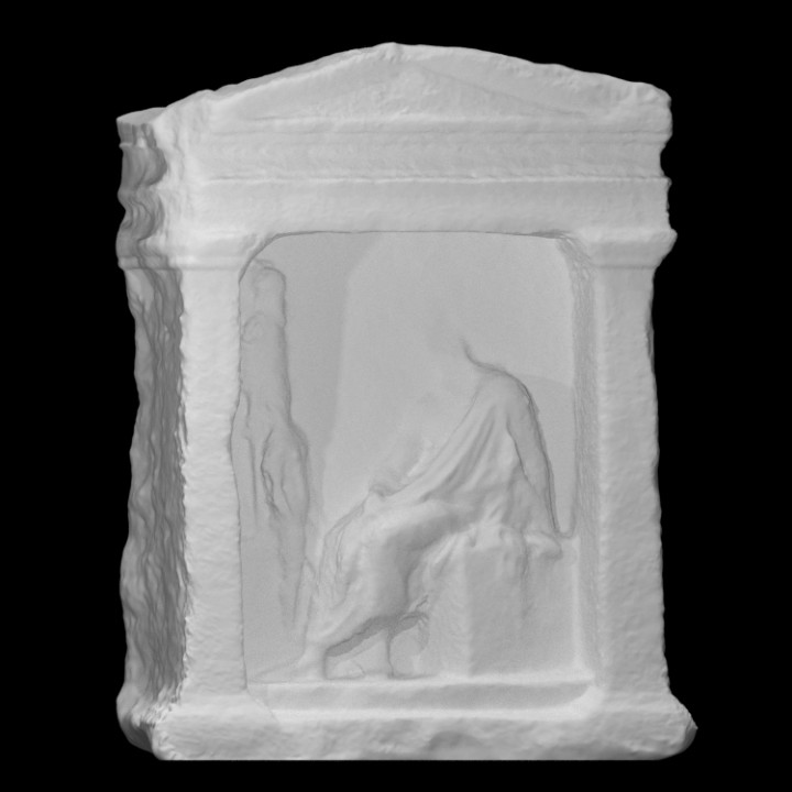 3D Printable Funerary stele by Scan The World