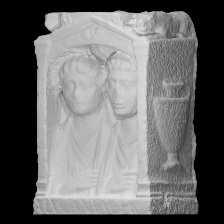 3D Printable Funerary stele by Scan The World