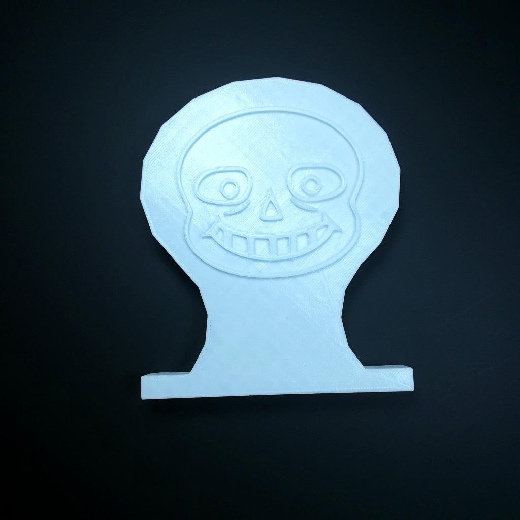 3D Printable Sans Headphone stand by owen rintz