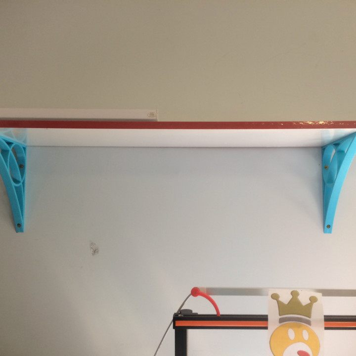3D Printable Simple Shelf Bracket by thom lamourine