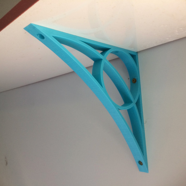 3D Printable Simple Shelf Bracket by thom lamourine