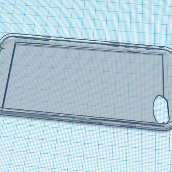 3D Printable Clear Iphone 8 Case by Ethan Baum