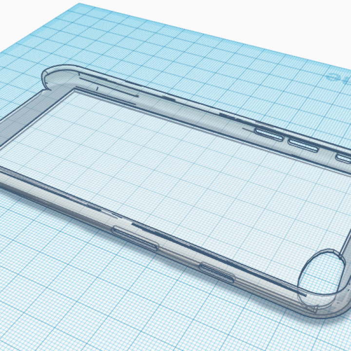 3D Printable Clear Iphone 8 Case by Ethan Baum