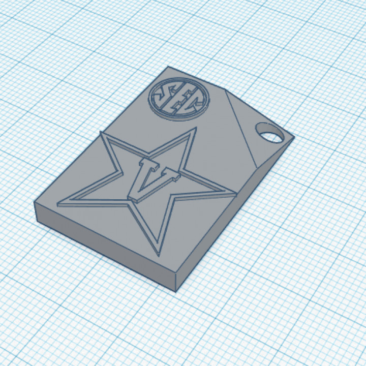 3D Printable Vanderbilt Keychain by Cole Gordon