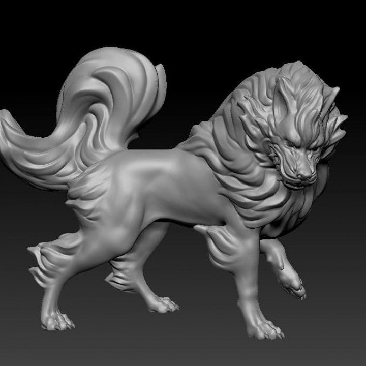 3D Printable Stylized Arcanine by Ciara Peckham
