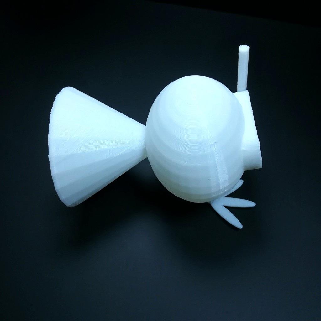 3D Printable Benjamin The Fish Character by annika aufgebauer