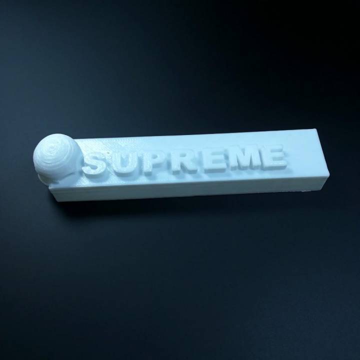 3D Printable Supreme Brick by christopher Patel