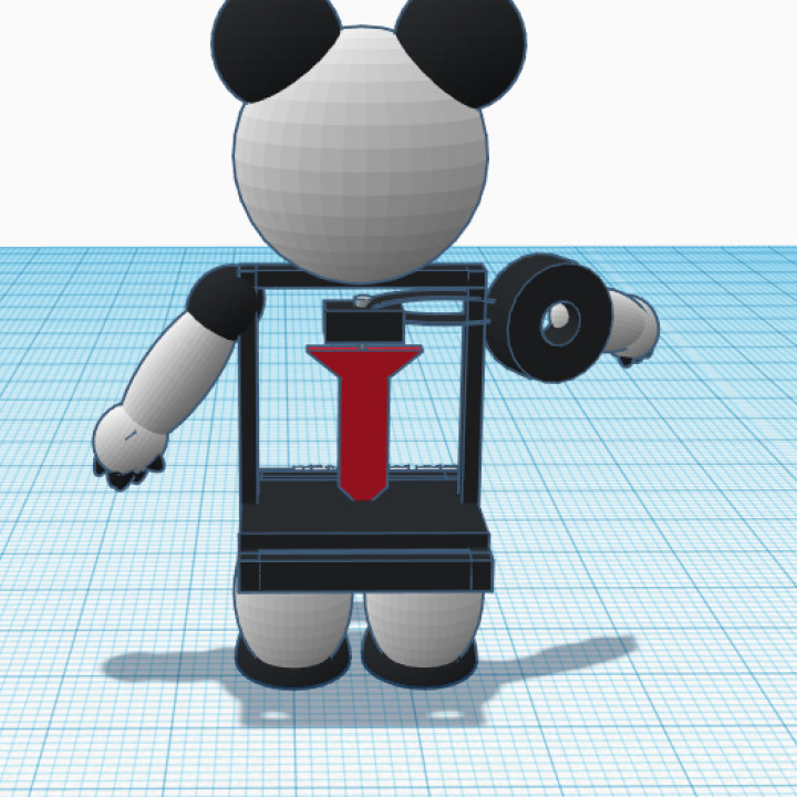 3D Printable Panda Printer by Armando
