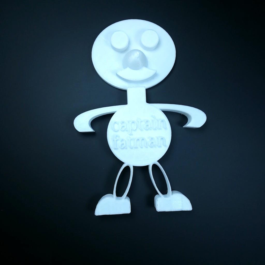 3D Printable captain fatman by makgill smith