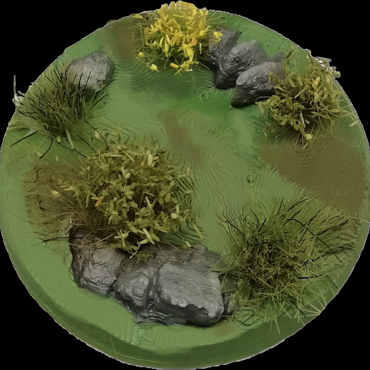 3D Printable Rock & earth miniature bases - Bundle by Eskice Miniature ...
