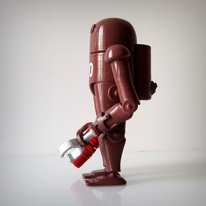 3D Printable Retro-futuristic robots. by Alphonse Marcel