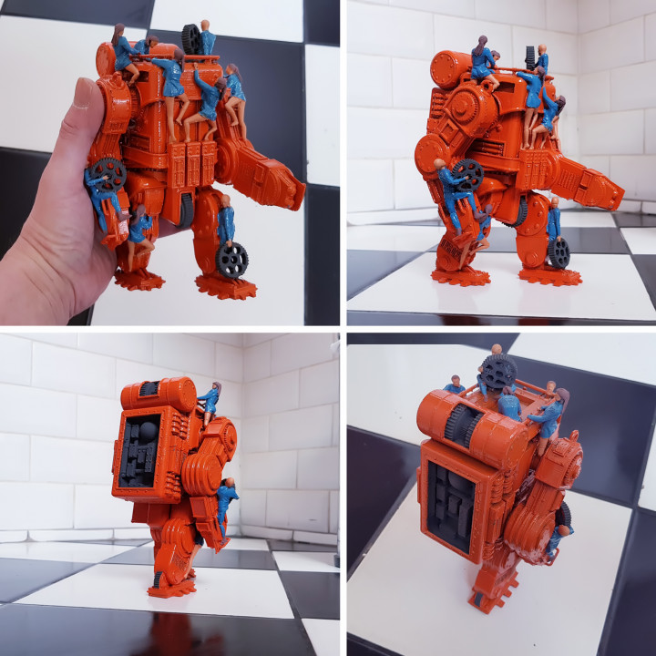 3D Printable Retro-futuristic robots. by Alphonse Marcel