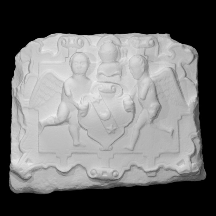 3D Printable Panel with the arms of the Archibald Family by Scan The World