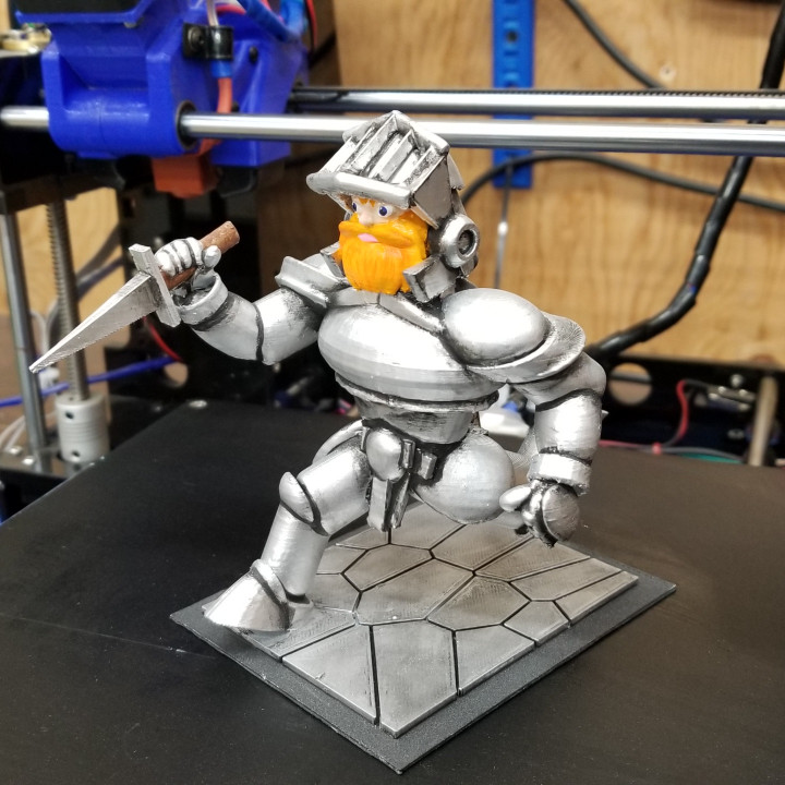 3D Printable King Arthur Ghost N Goblins by Collin Tupper