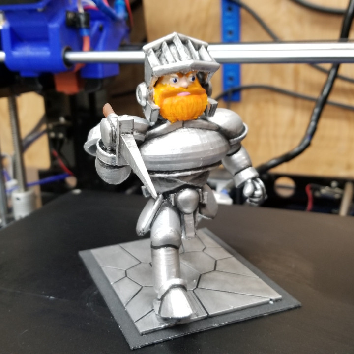 3D Printable King Arthur Ghost N Goblins by Collin Tupper