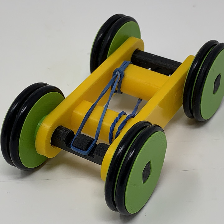 3D Printable Designing a Simple 3D Printed Rubber Band Car Using ...